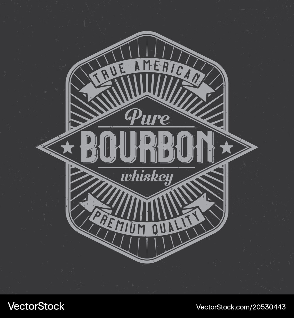 Retro Whiskey Label Royalty Free Vector Image - VectorStock