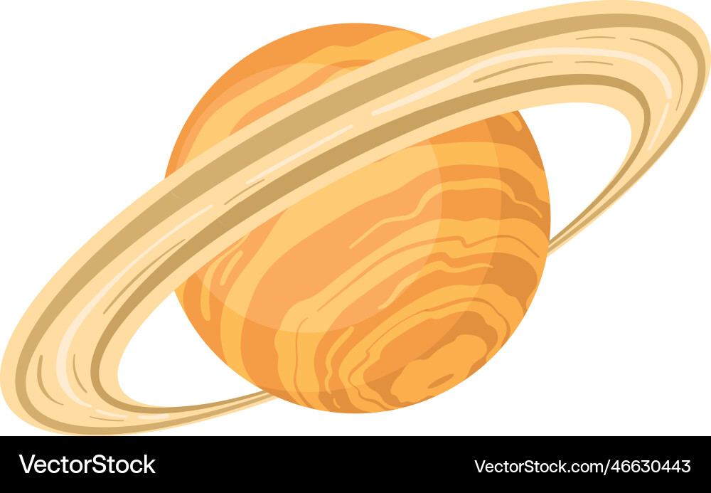 Saturn planet space outer Royalty Free Vector Image