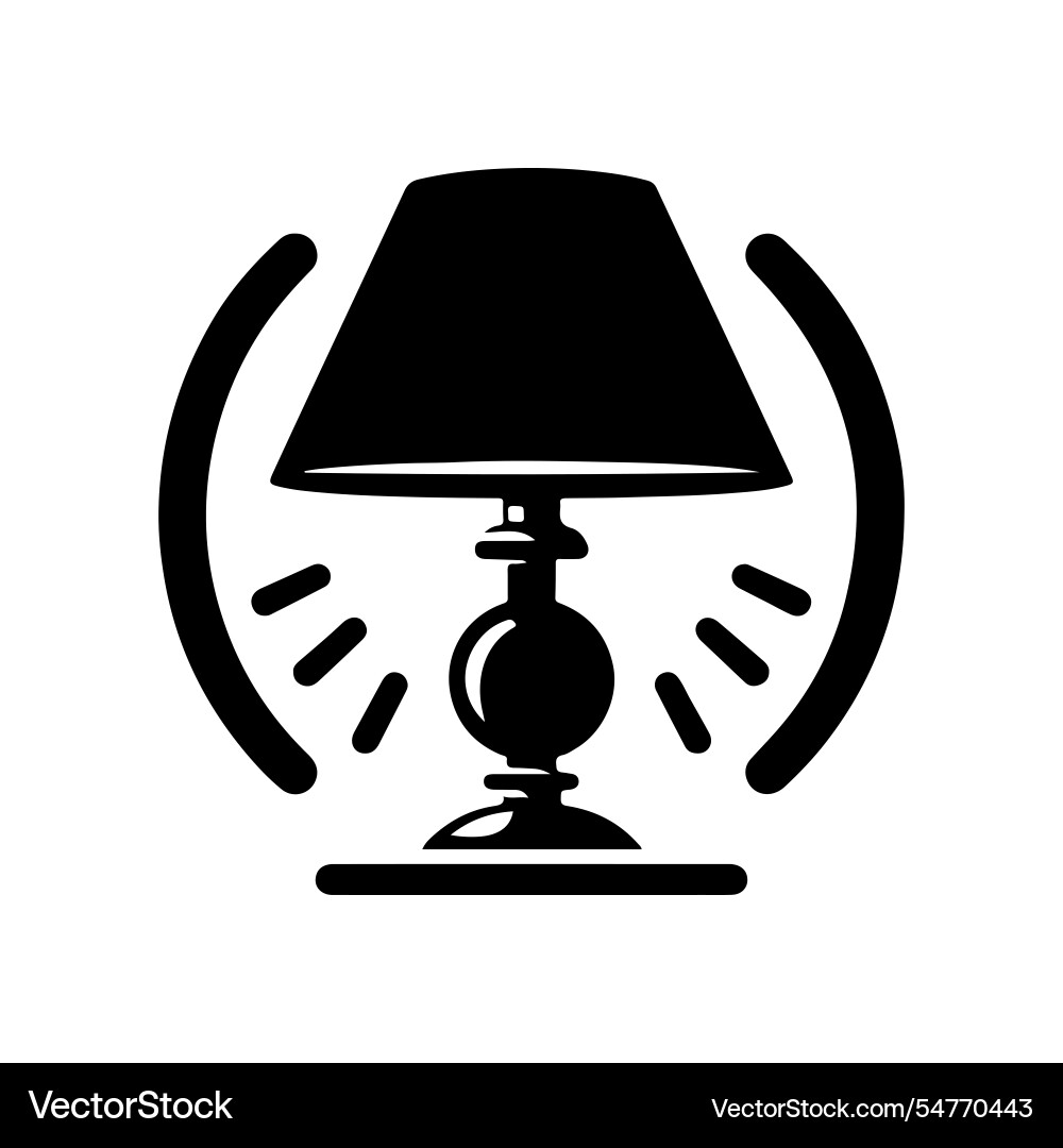 Unique lamp post silhouette for logos flyers Vector Image