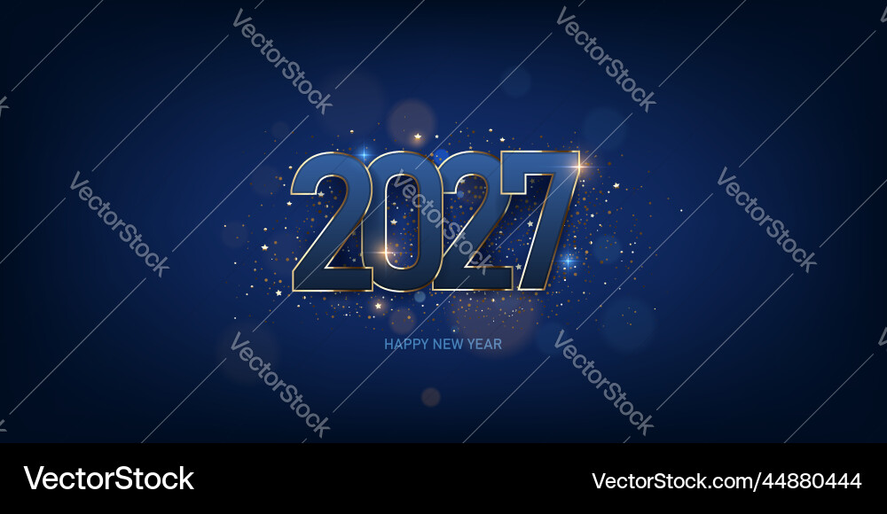 Happy new year 2027 Royalty Free Vector Image - VectorStock