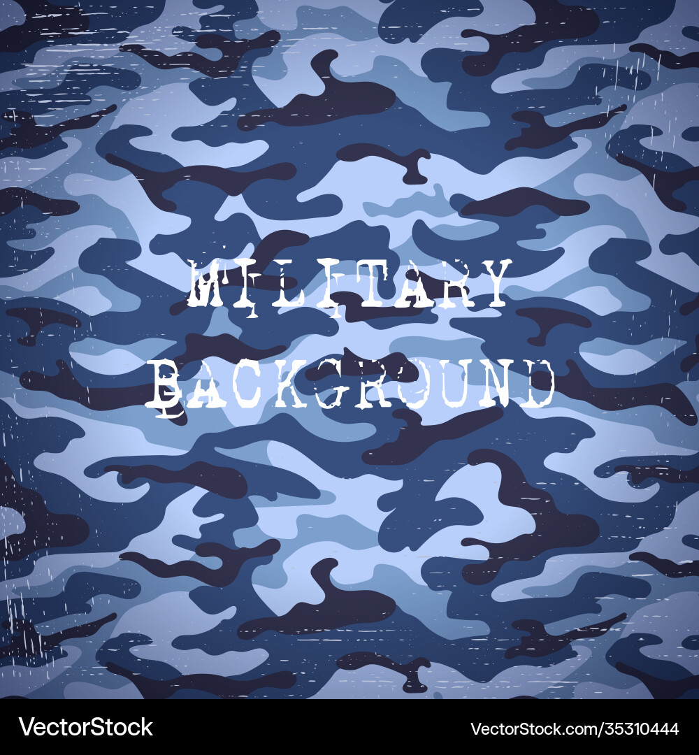 Military blue background Royalty Free Vector Image