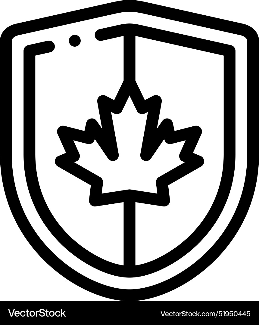 Canada icon thin linear style design isolated Vector Image