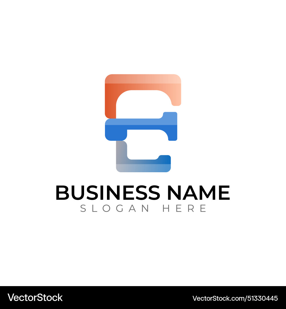 E letter logo Royalty Free Vector Image - VectorStock