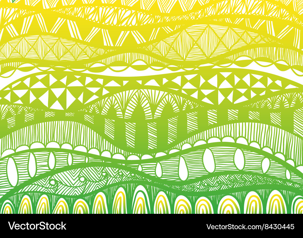 Ethnic background of waves Royalty Free Vector Image