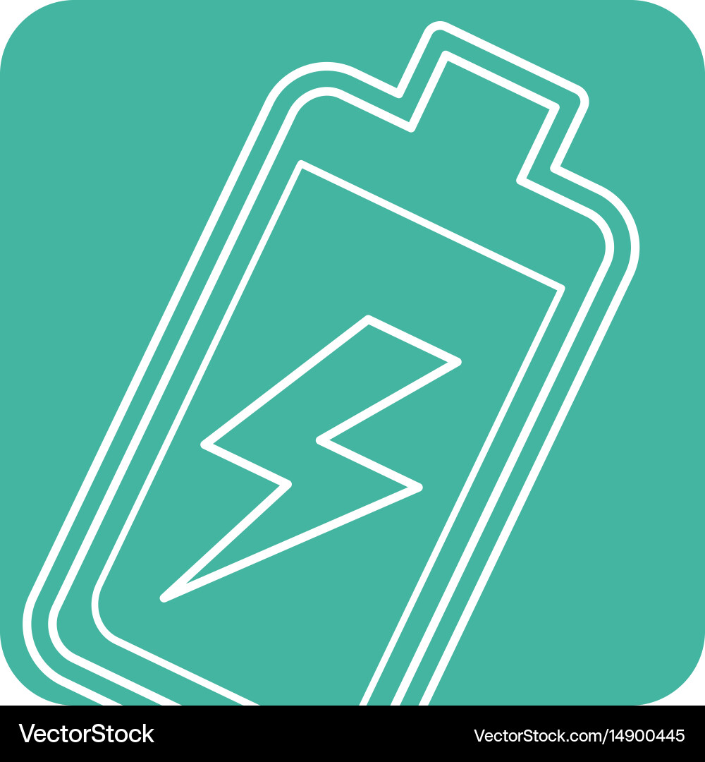 Label battery power electric digital charge Vector Image