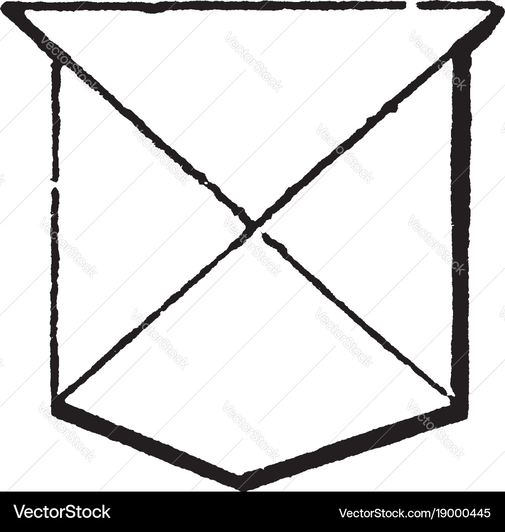 Quartered per saltier is made by two diagonal Vector Image