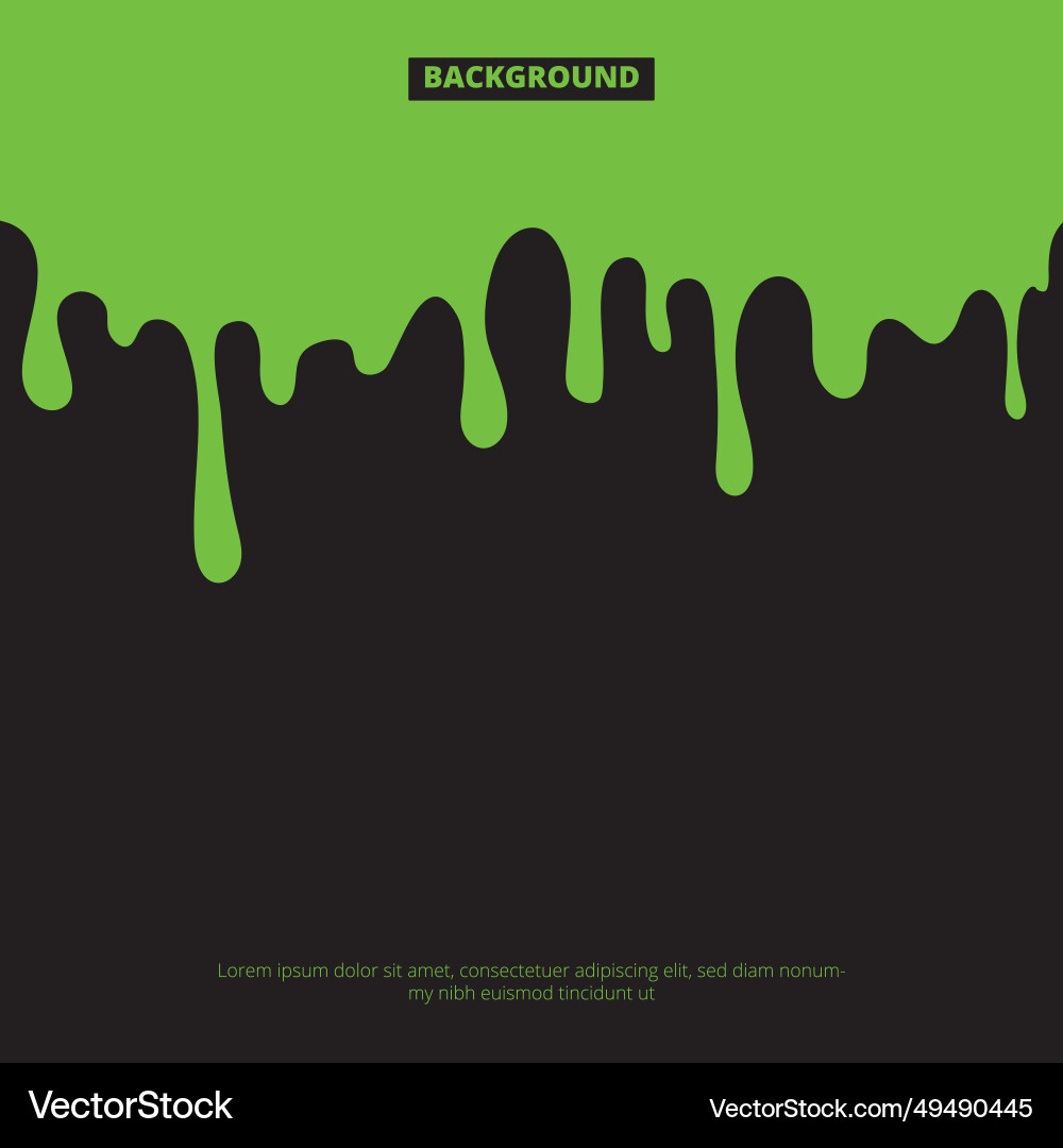 Toxic background flowing liquid green water Vector Image