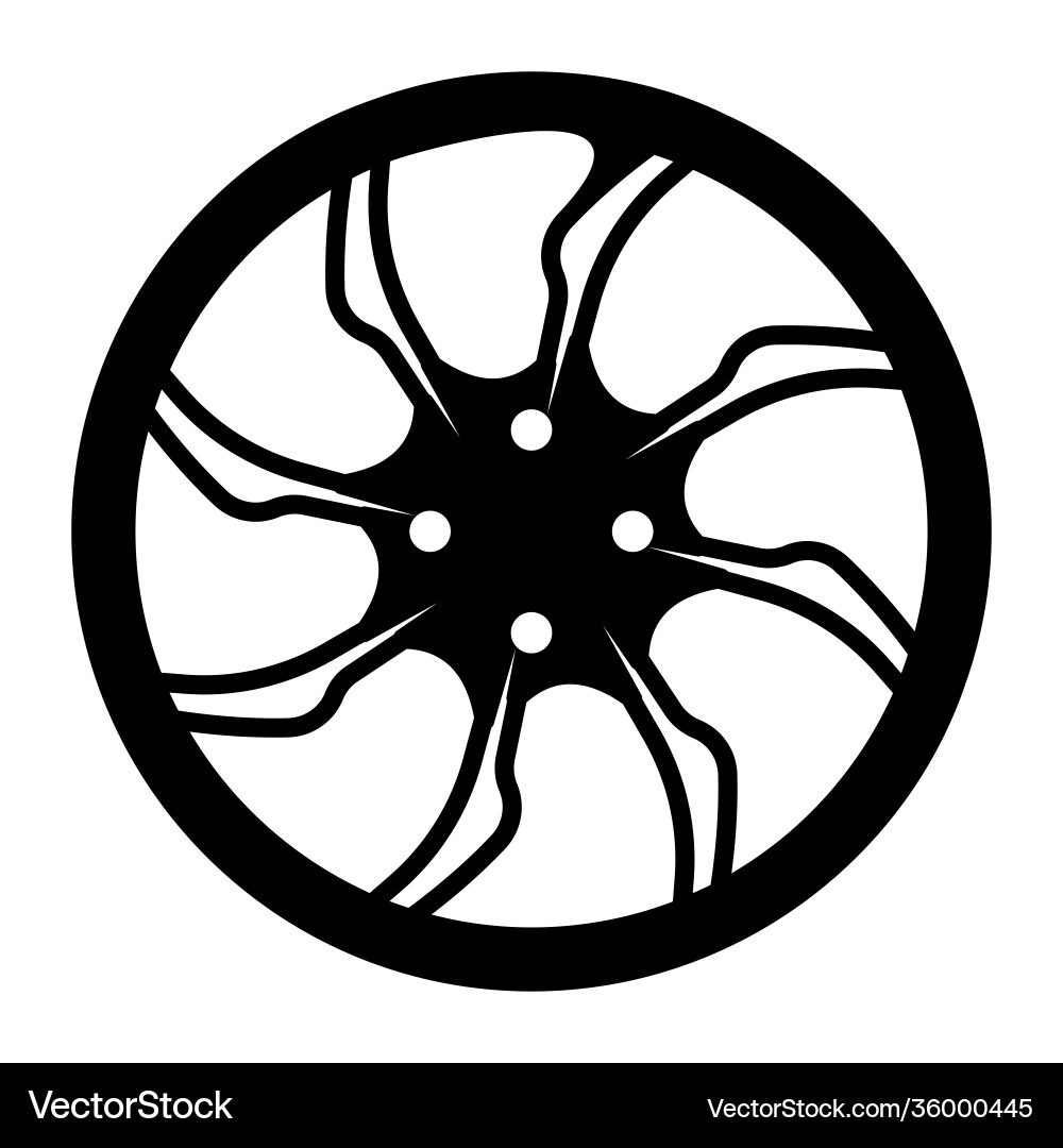 Wheel rim Royalty Free Vector Image - VectorStock