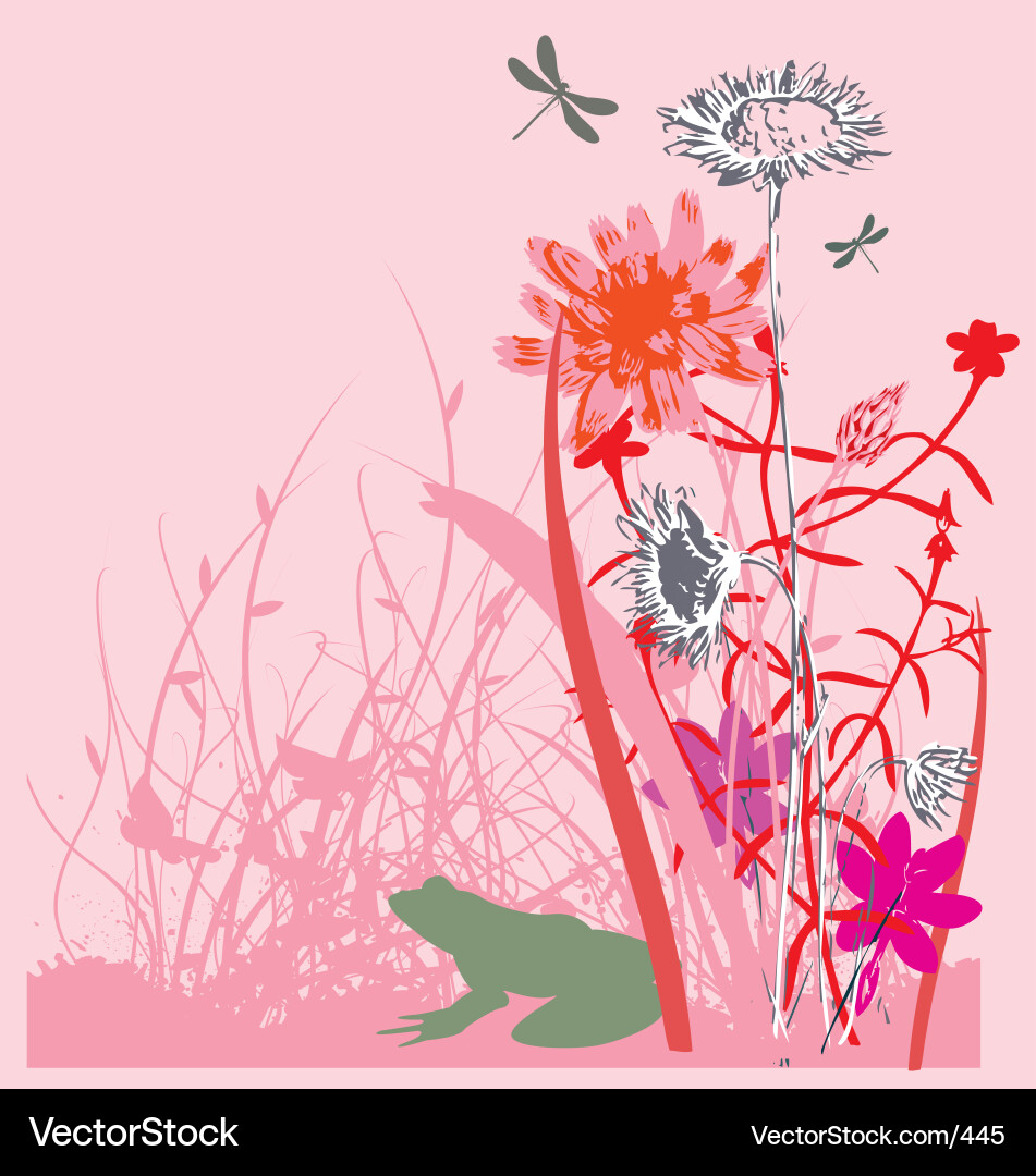 Wild flowers Royalty Free Vector Image - VectorStock
