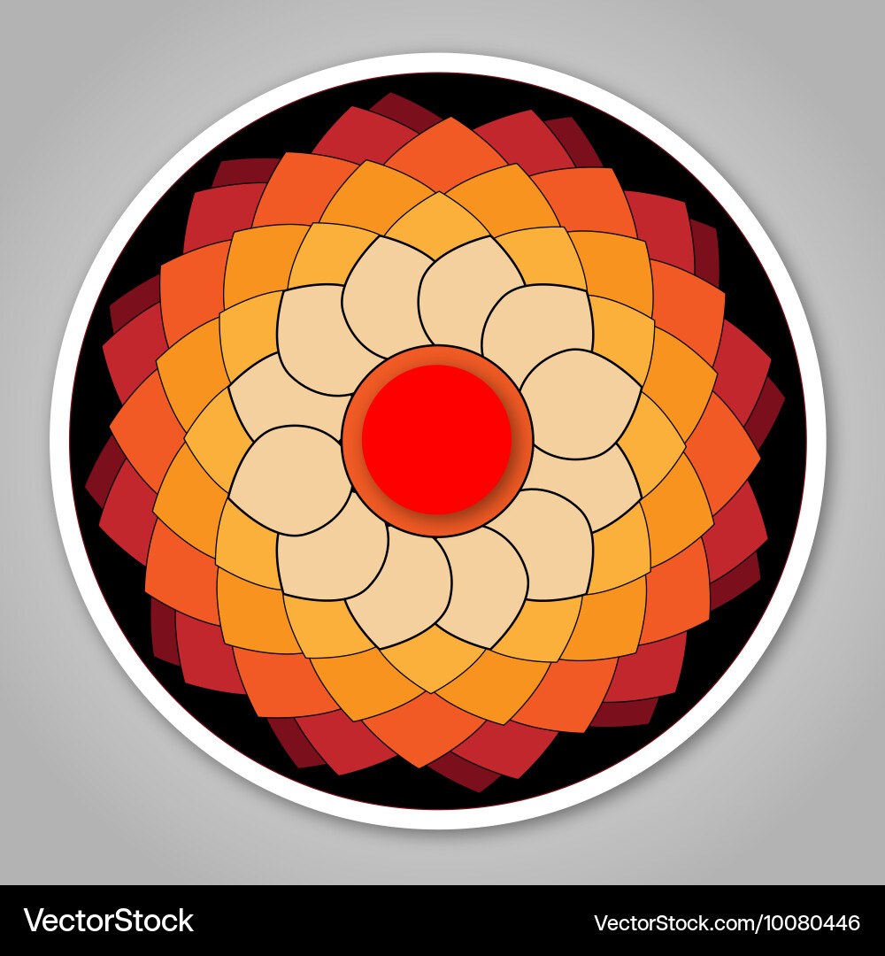 Circular lace pattern Royalty Free Vector Image