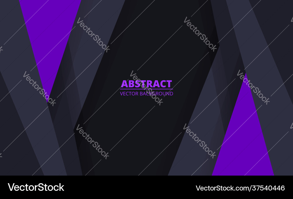 Dunkel abstrakter diagonaler Hintergrund mit lila Vektorbild