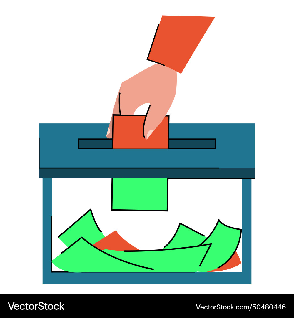 Electoral fraud set isolated Royalty Free Vector Image