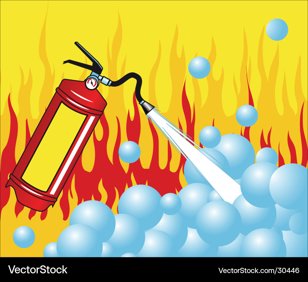 Fire extinguisher Royalty Free Vector Image - VectorStock