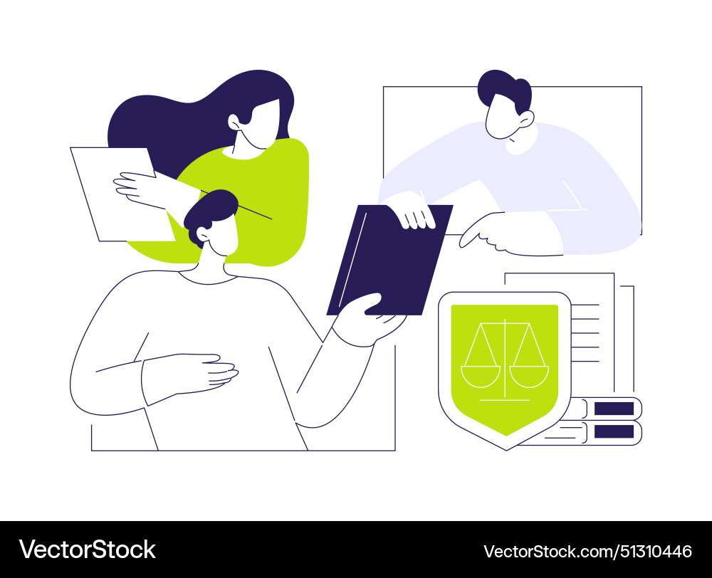 Provide legal advice abstract concept Royalty Free Vector