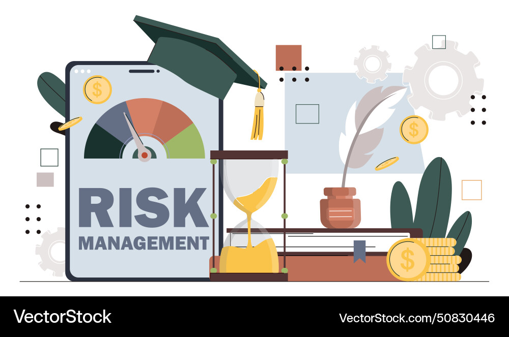 Risk management concept Royalty Free Vector Image