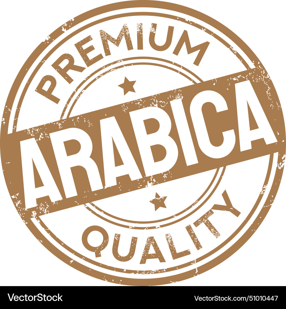 Arabica coffee stamp Royalty Free Vector Image