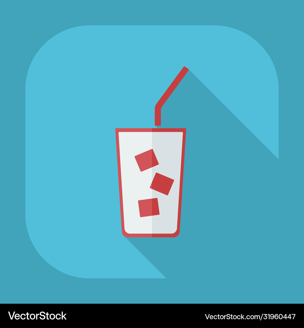 Flat modern design with shadow icons beverage Vector Image