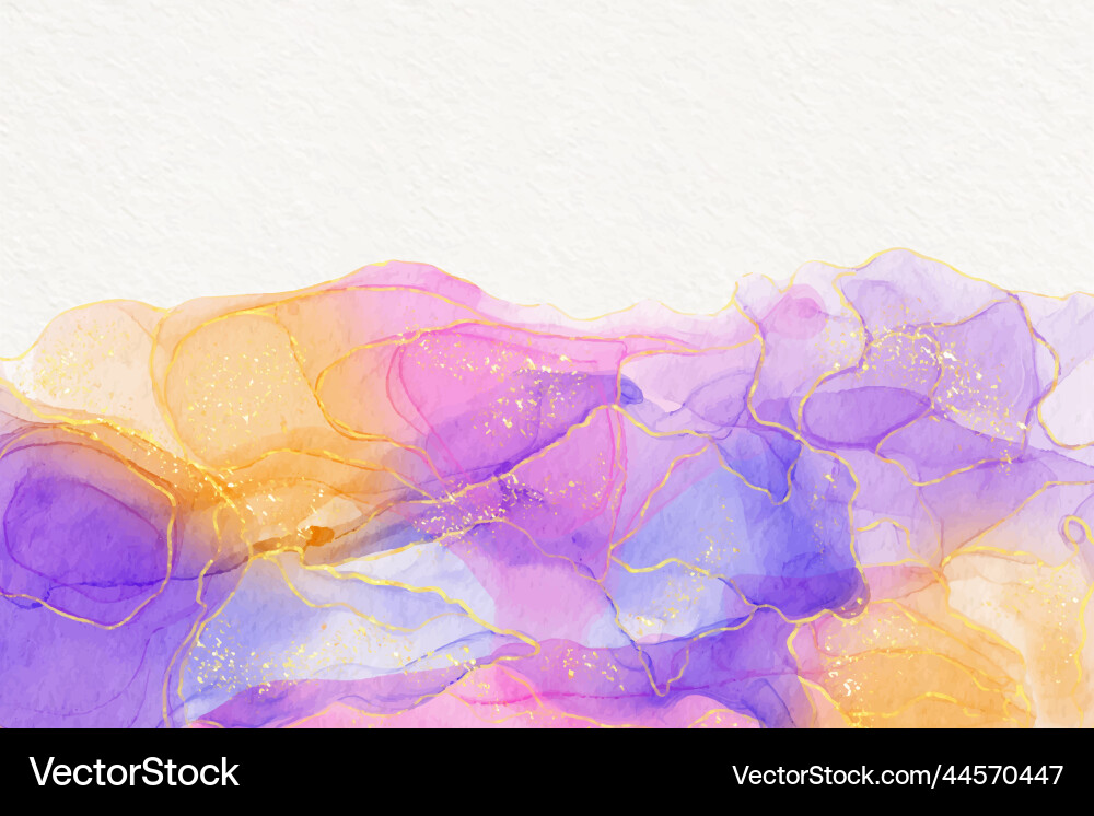 Watercolor alcohol ink background design Vector Image