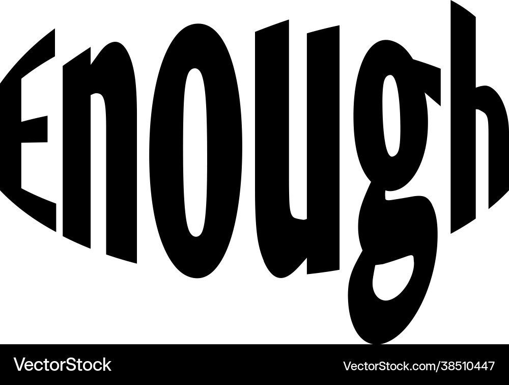 Word christian faith - enough Royalty Free Vector Image