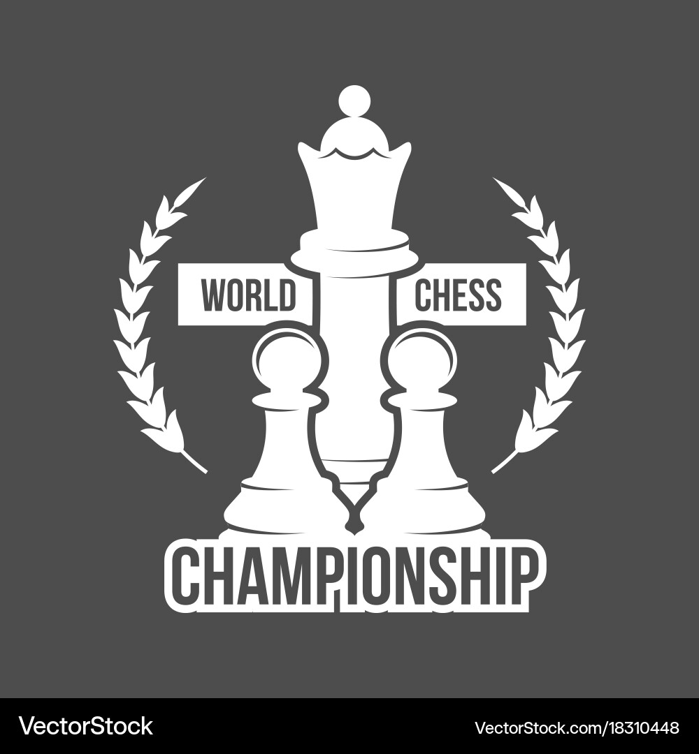 Chess labels badges and design elements Royalty Free Vector