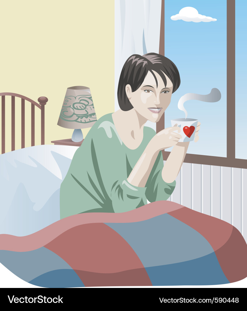 Happy awakening Royalty Free Vector Image - VectorStock