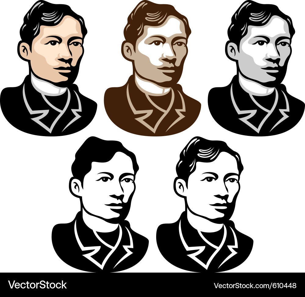 Jose Rizal Drawing Black And White Drawing No.269: Drawing Jose Rizal