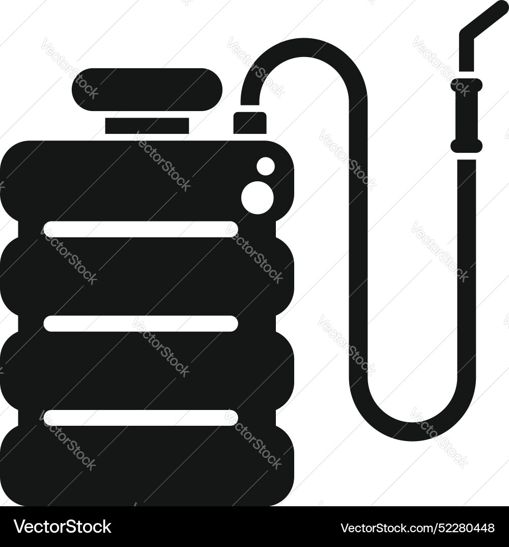 Manual pump sprayer for gardening holding Vector Image
