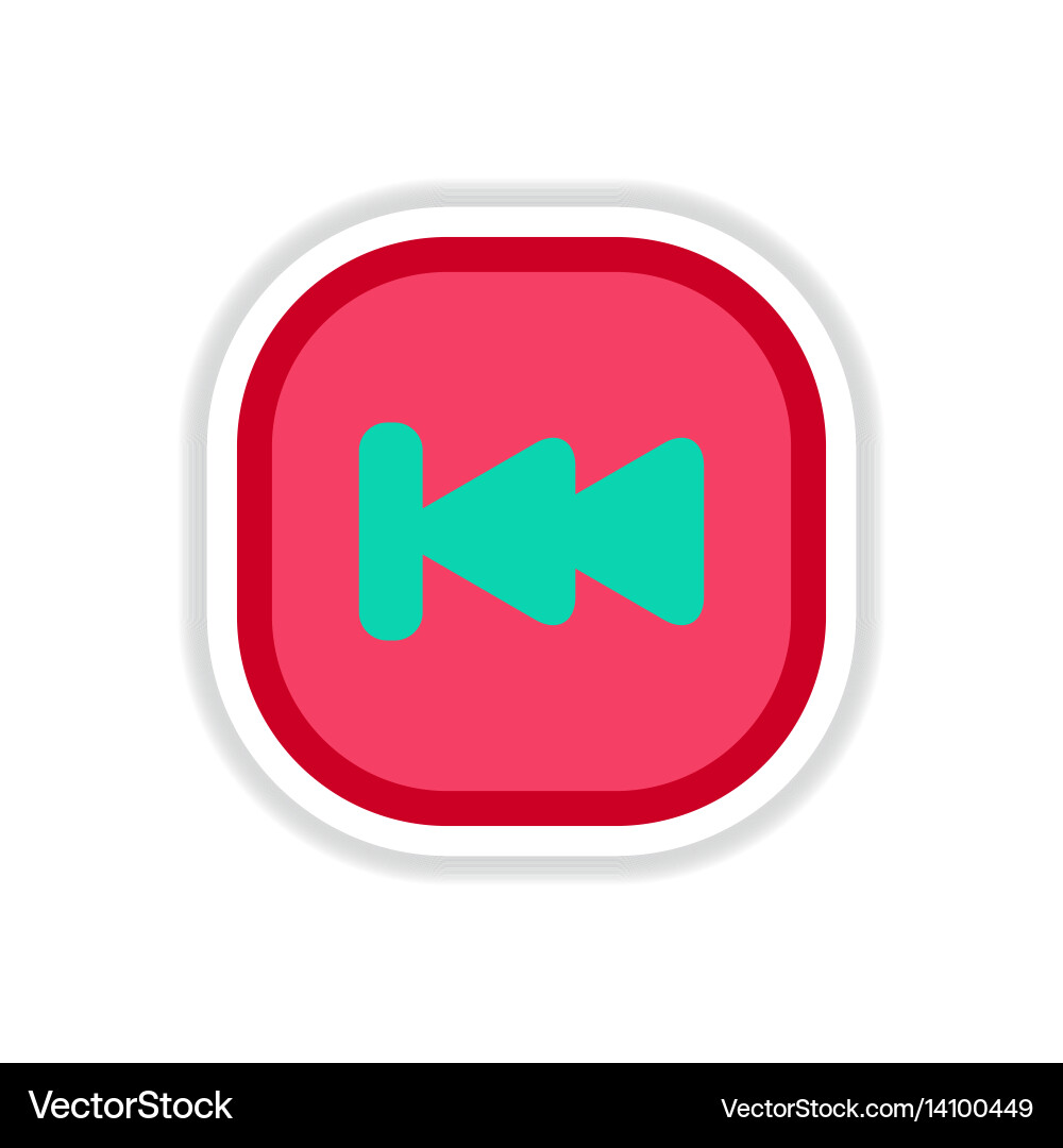 Color label design icon button music Royalty Free Vector