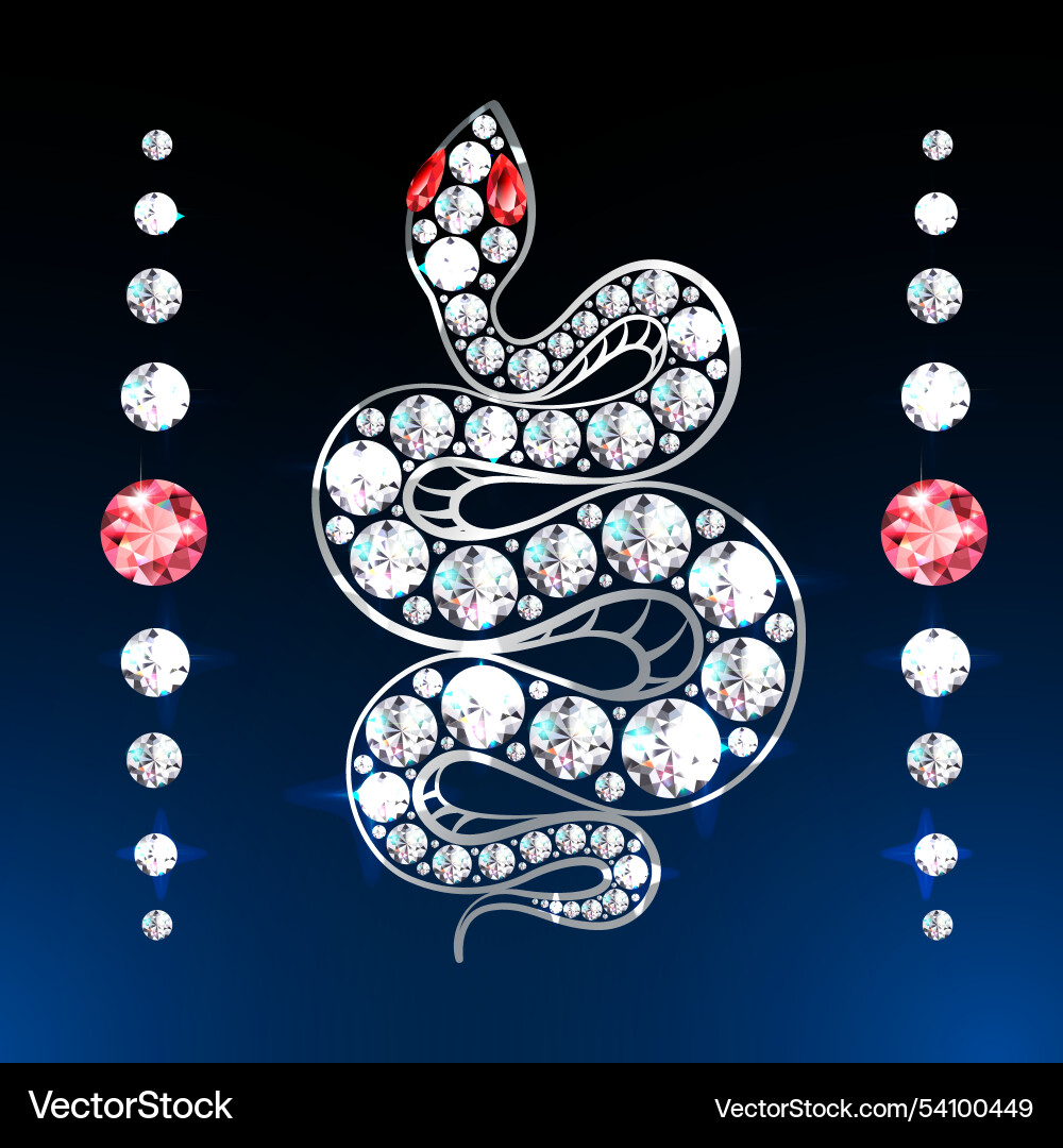 Diamond snake Royalty Free Vector Image - VectorStock