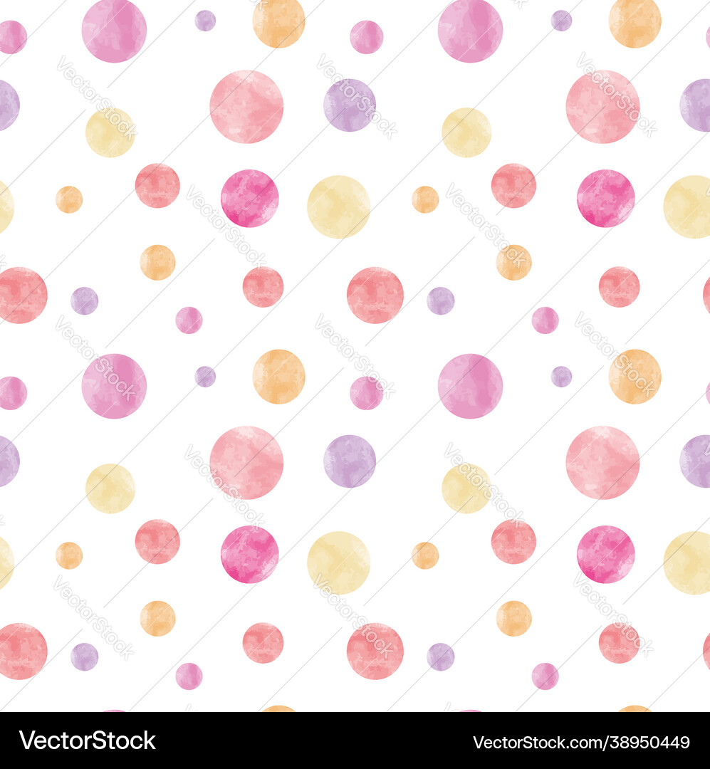 Pastel watercolor confetti seamless pattern Vector Image
