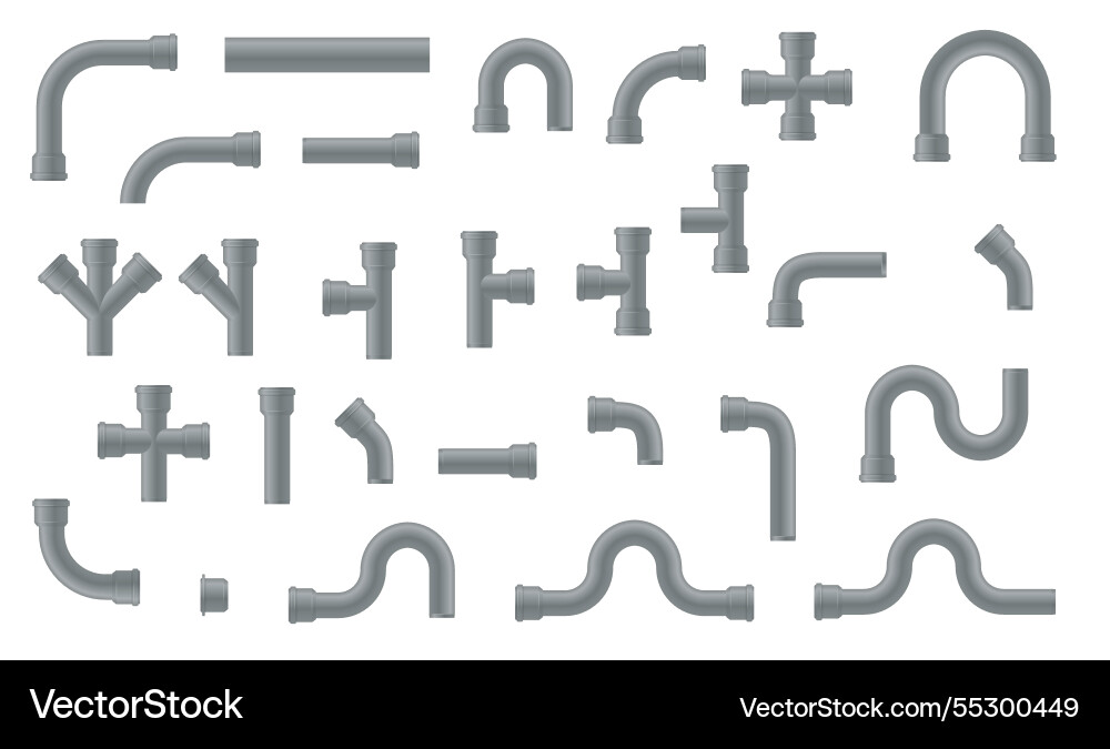 Plastic pipe industry pipeline waste pipes Vector Image