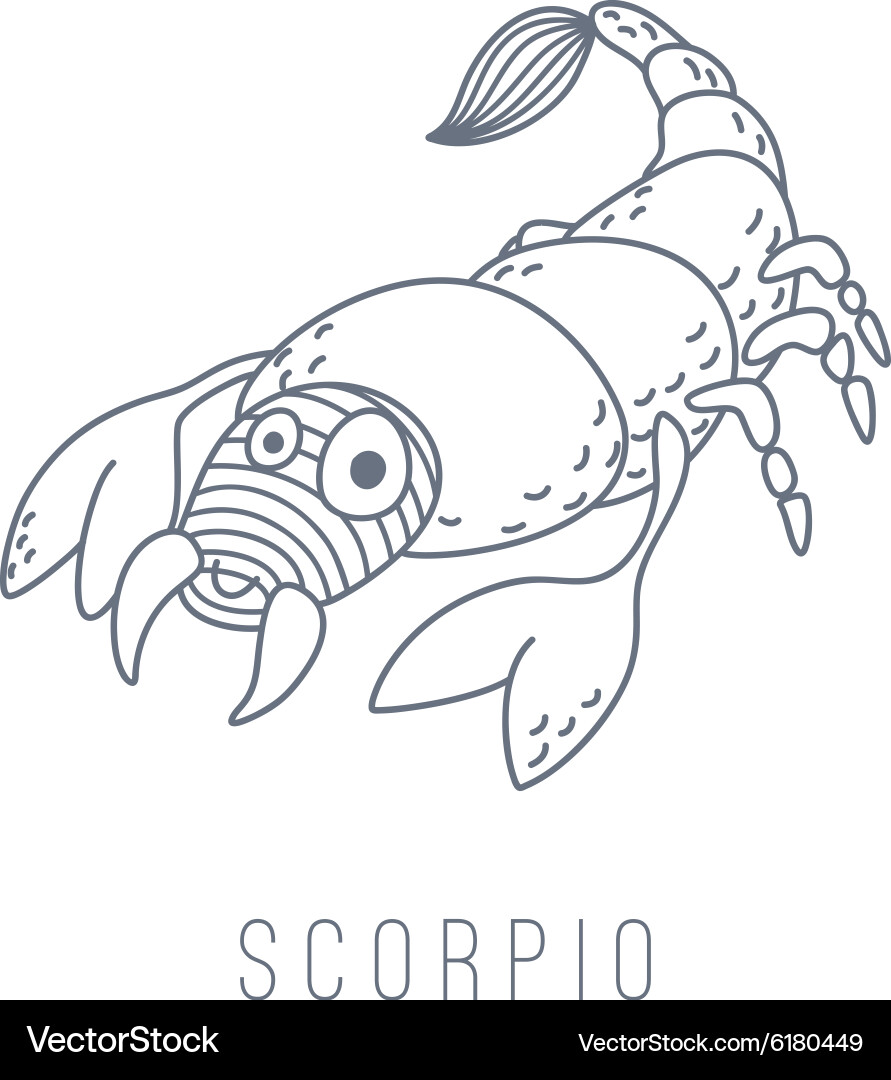 Scorpion scorpio Royalty Free Vector Image - VectorStock