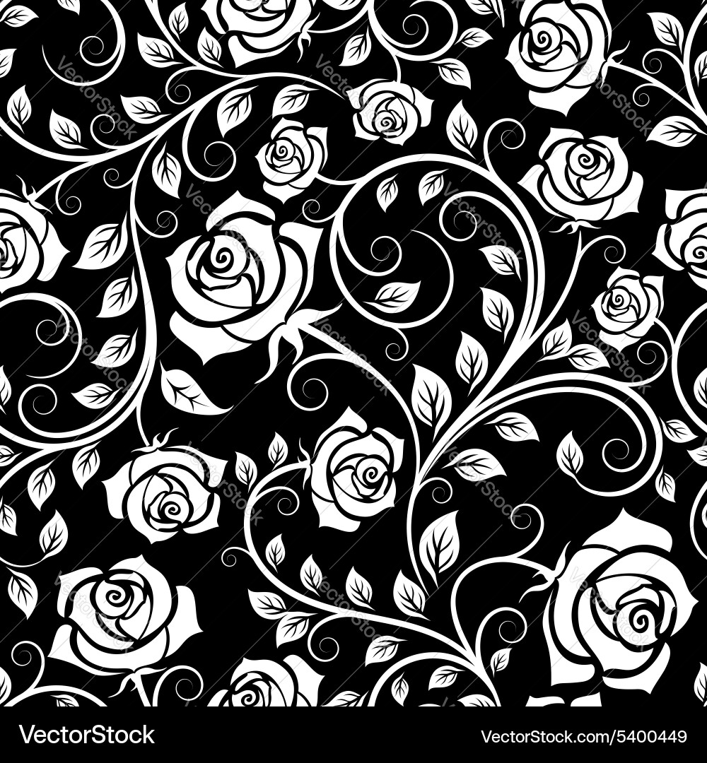 Black And White Vintage Pattern Vector