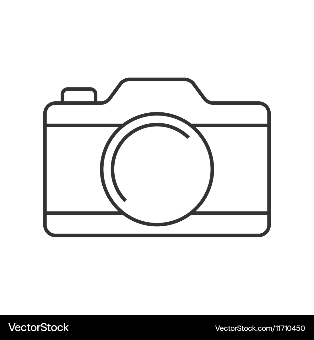 Camera thin line icon Royalty Free Vector Image