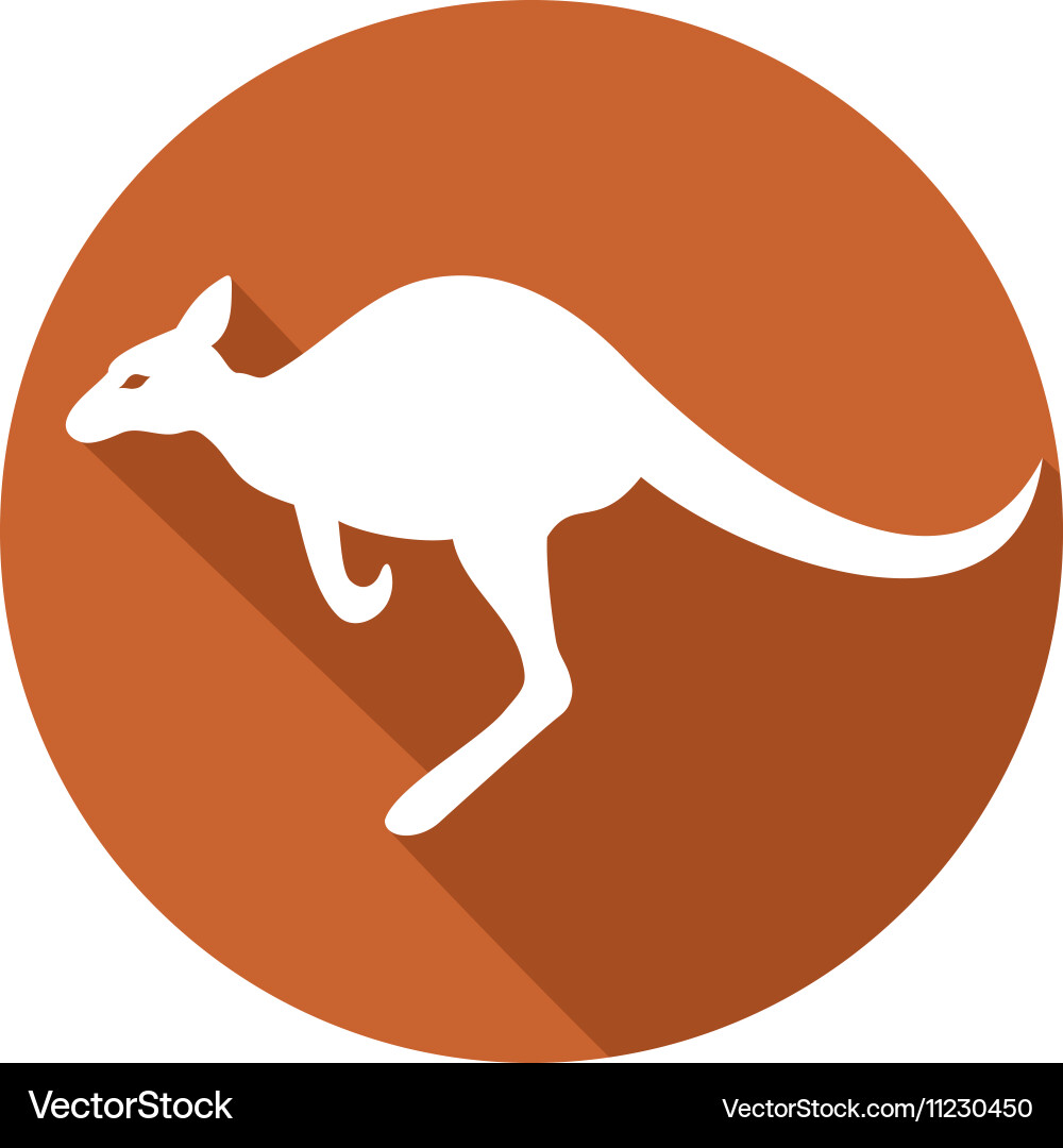 Kangaroo icon Royalty Free Vector Image - VectorStock