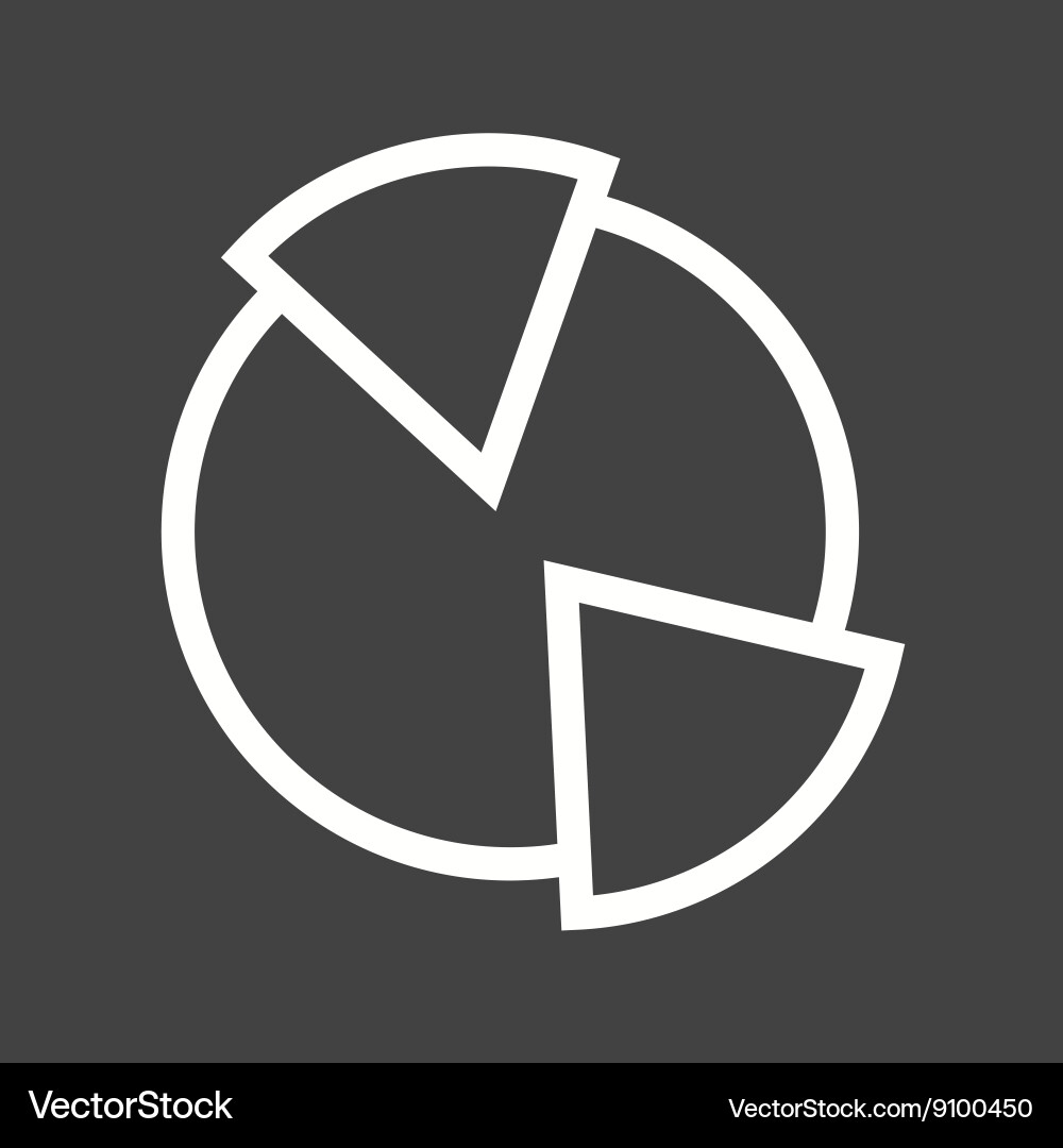 Market pie chart Royalty Free Vector Image - VectorStock