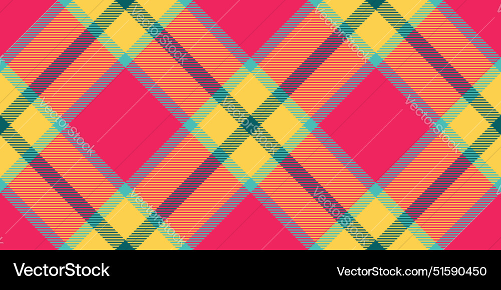 School seamless texture check hat pattern textile Vector Image