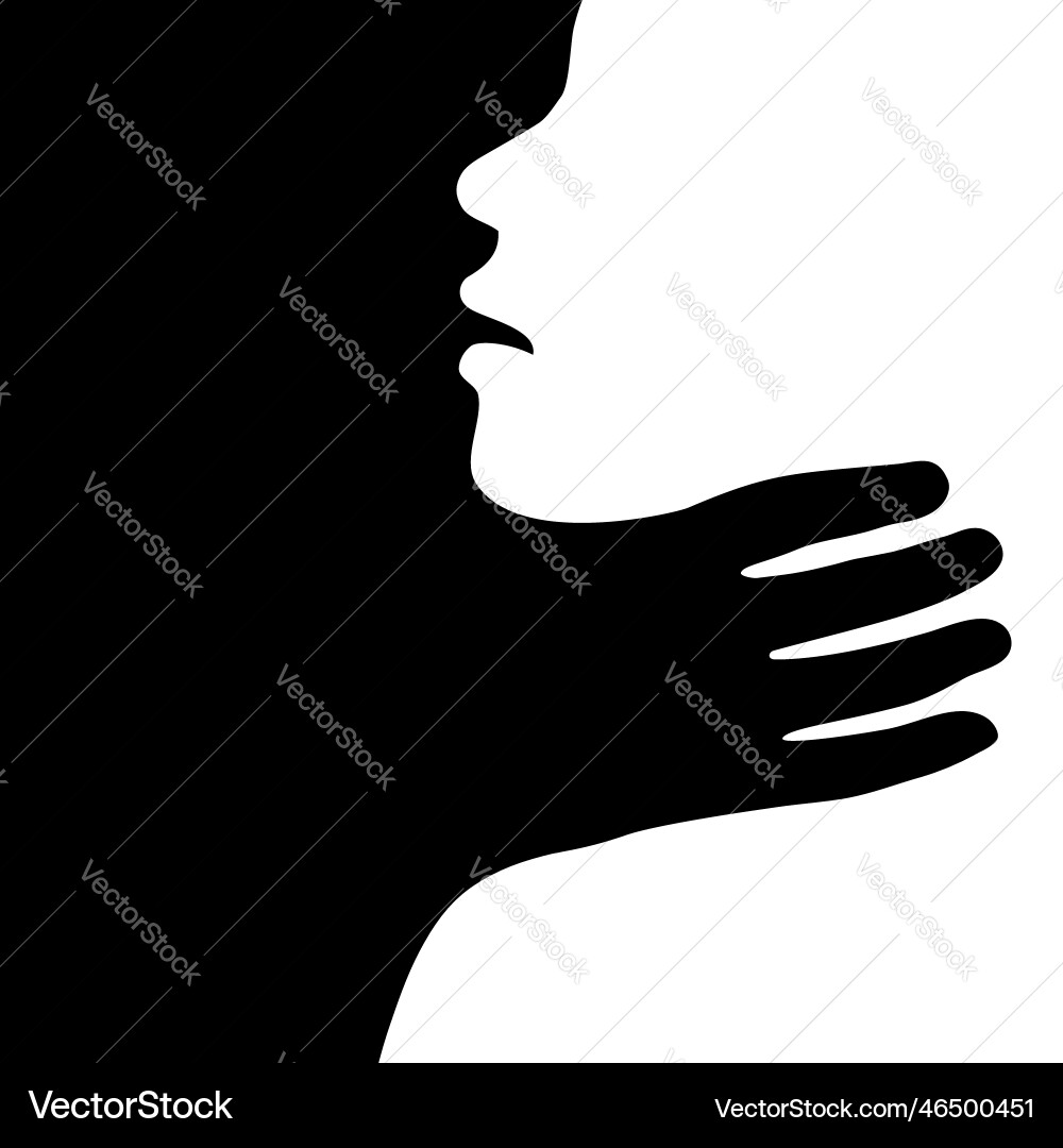 Abuse domestic violence physical attack concept Vector Image