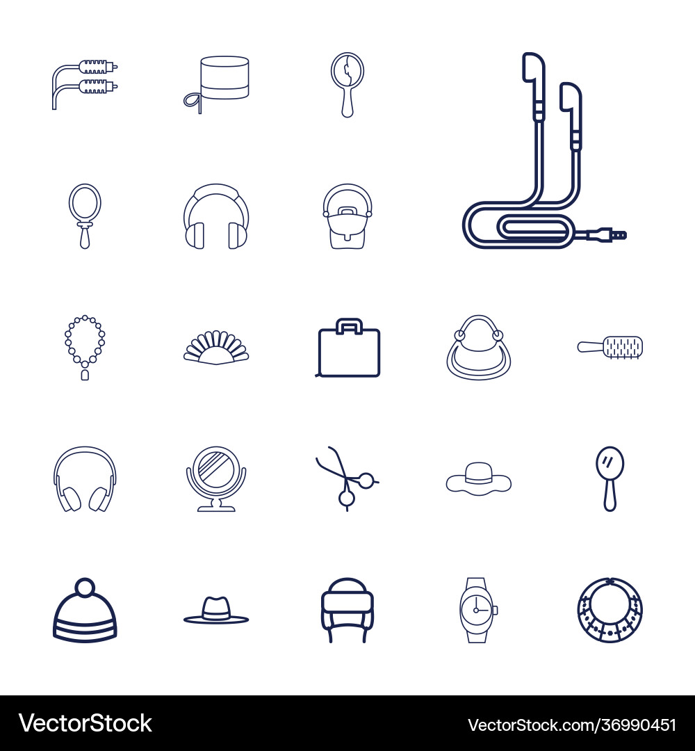 Zubehör Icons Lizenzfreies Vektorbild - VectorStock
