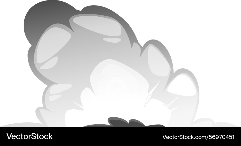 Bomb explosion detonated boom flash cartoon game Vector Image