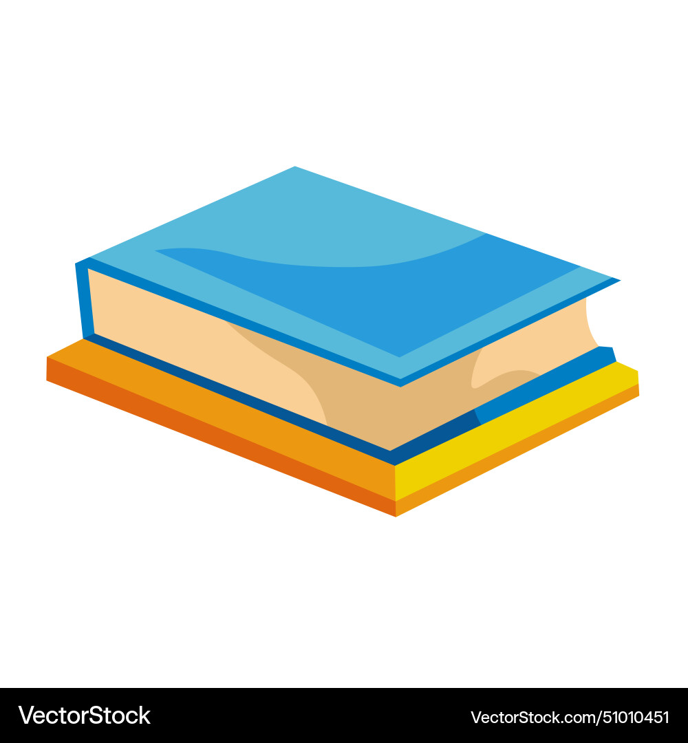 Book isolated on white Royalty Free Vector Image