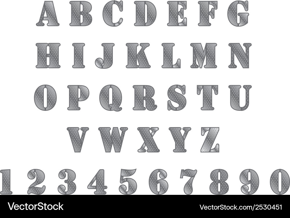 Font Royalty Free Vector Image - VectorStock