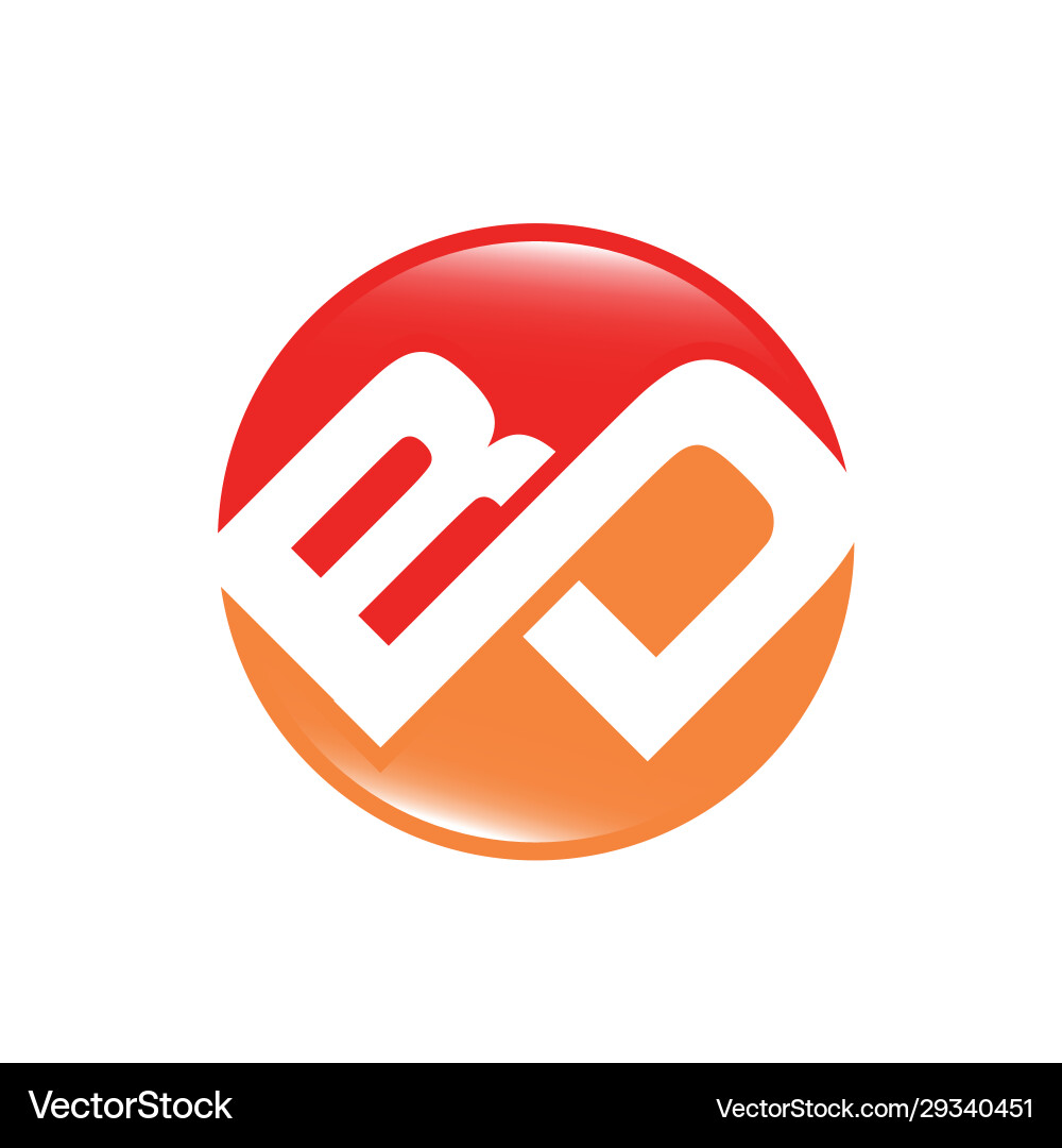 Letters bd logo initial b d combine graphic Vector Image