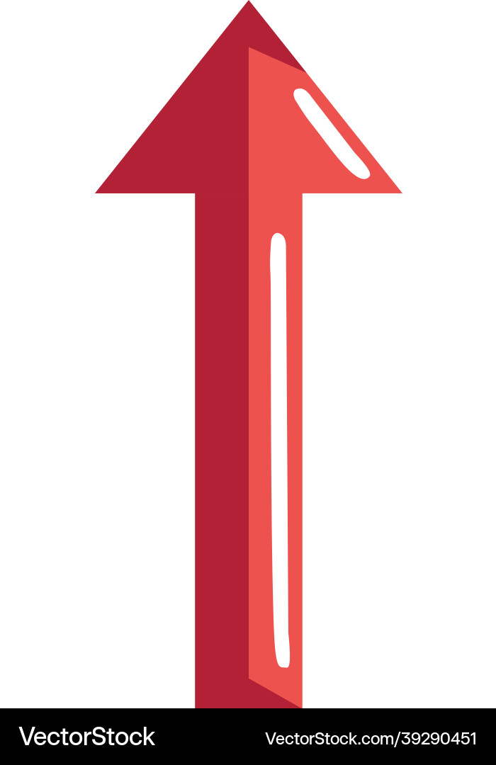 Red arrow icon Royalty Free Vector Image - VectorStock