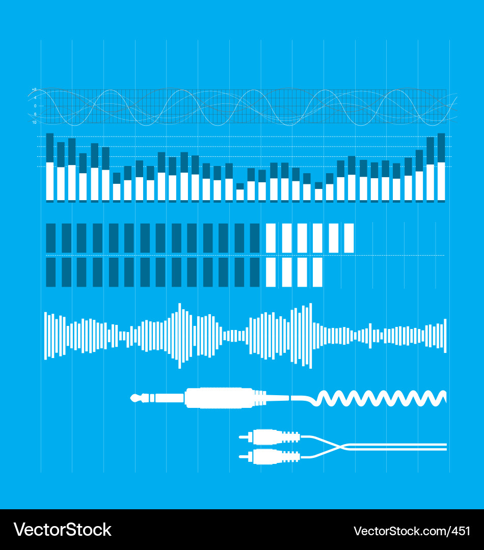 Sound elements Royalty Free Vector Image - VectorStock