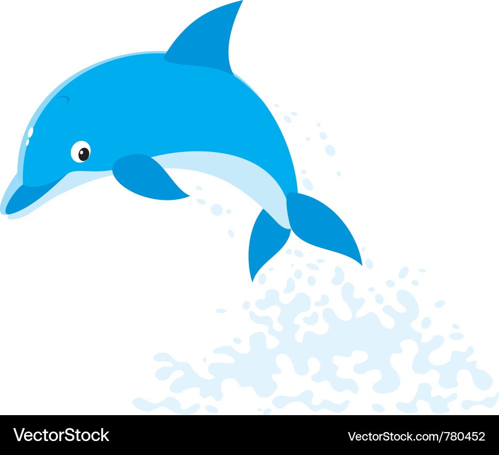 Delfine Lizenzfreies Vektorbild - VectorStock