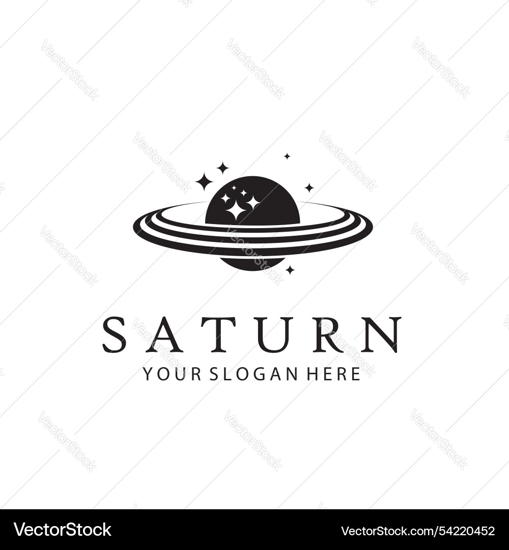 Design of planet saturn Royalty Free Vector Image
