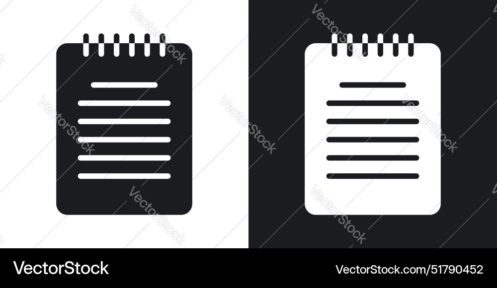 Memo pad icon Royalty Free Vector Image - VectorStock