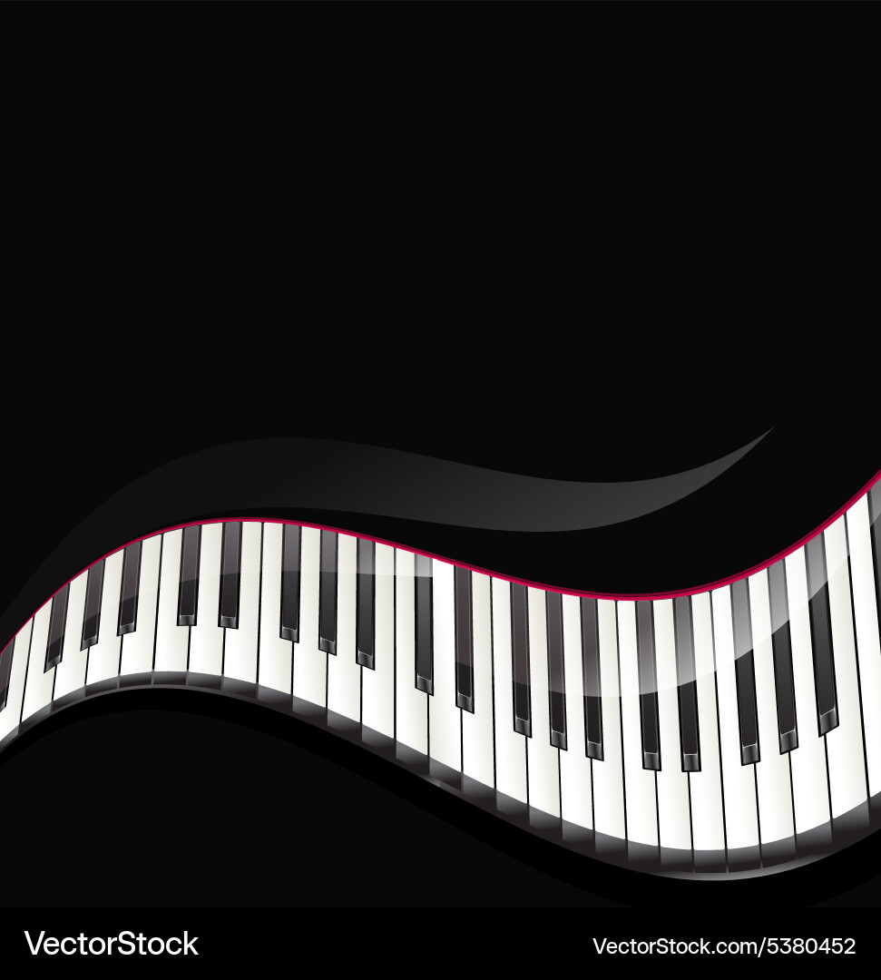 Piano Keys Wave Background Royalty Free Vector Image