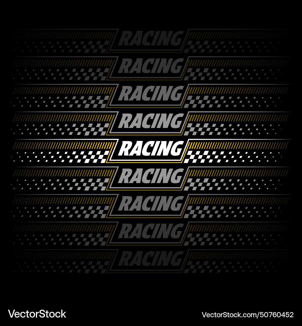 Racing decals background Royalty Free Vector Image